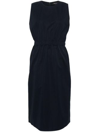 Fabiana Filippi robe mi-longue &agrave; design sans manches - Bleu