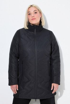 Ulla Popken Steppjacke HYPRAR Laserstepp-Jacke Softshell-Eins&auml;tze