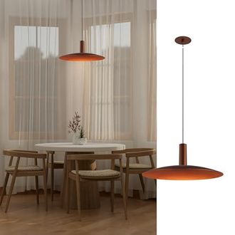 SLV LALU Pendelleuchte ELYPSE 33 Einbau Schwarz | Hängelampe mit warmweißen LED dimmbar | Hochwertiger Aluminium Lampenschirm Durchmesser 33cm | Ideal für