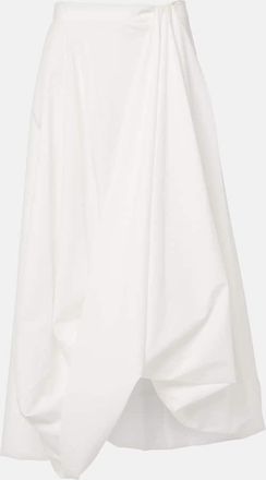 Brunello Cucinelli Jupe longue en coton mélangé