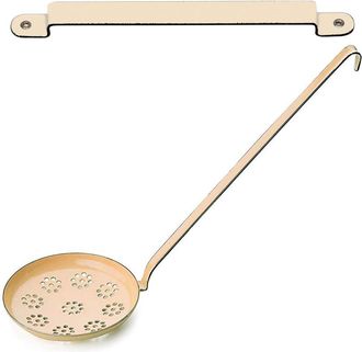 Riess Classic Backschaufel Backwender Plus L&ouml;ffelblechleiste Aufh&auml;ngeleiste Set Emaille-Kochgeschirr zum H&auml;ngen (goldgelb)