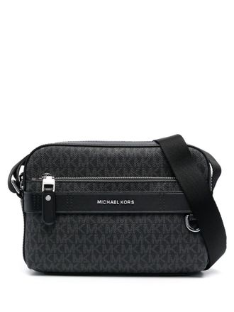 Michael Kors sacoche &agrave; motif monogramm&eacute; - Noir