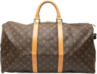 Louis Vuitton Weekender - Monogram Keepall 50 - Gr. unisize - in Braun - f&uuml;r Damen