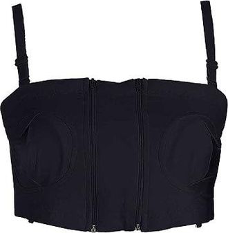 Generic Soutien-gorge pour femme - Double fermeture &eacute;clair - Sous-v&ecirc;tements dallaitement fins, Noir, 4XL