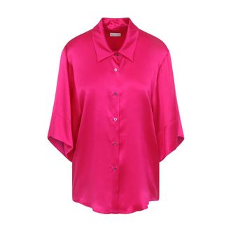 Dries Van Noten Seiden Langarmhemd - - Blouses & Shirts - Damen - Rosa - XS