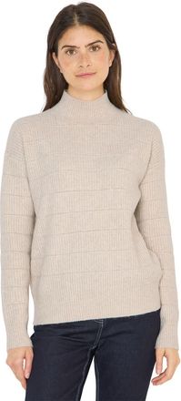 Cecil Damen 3015678 Strukturmix Pullover, Alabaster Beige Melange, XXL