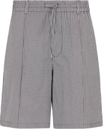 Emporio Armani Homme, Shorts, Gris, Taille: M Seersucker Shorts