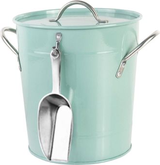 Cabilock Vintage Eisbehälter Aus Robustem Eisen Mit Stabilem Tragegriff Vielseitiger Eiskübel Für Bar Und Partys Zum Kühlen Von Bier Getränken Und Speisen Nord