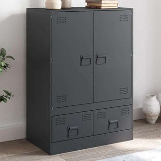 vidaXL Buffet haut anthracite 67x39x95 cm acier - Vidaxl