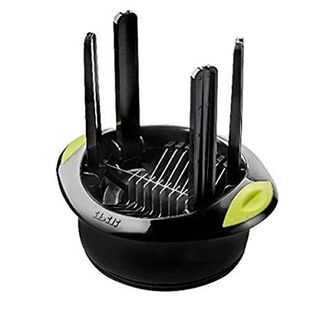 Ibili Ibili Halbmondschneider für Zitrusfrüchte, Edelstahl, schwarz/grün, 17 x 16 x 13 cm