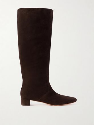 Loeffler Randall Indy Stiefel Aus Veloursleder - Braun