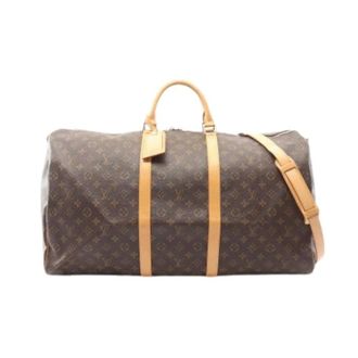 Louis Vuitton unisex, Pre-owned, Brun, Taille: ONE Size Pre-owned Keepall Bandouli&egrave;re 60 Boston Bag