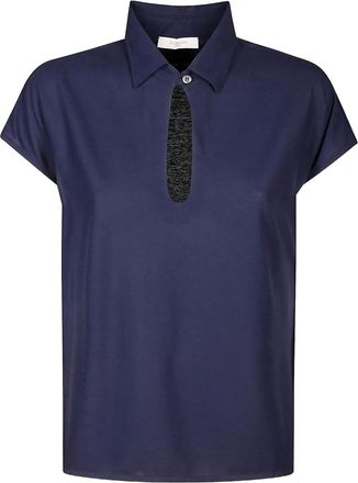 Zanone polo à ouverture goutte deau - Bleu