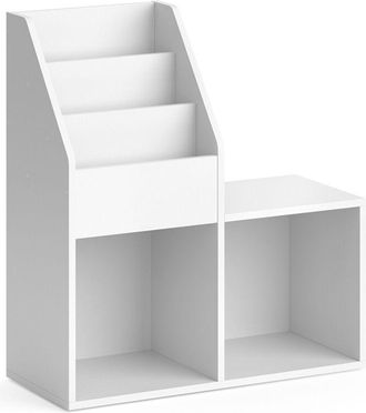 Vicco Bücherregal Luigi, Weiß, 72 x 79 cm