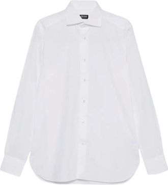 Ermenegildo Zegna Homme, Chemises, Blanc, Taille: 2XL Trofeo Milano Chemise Manches Longues