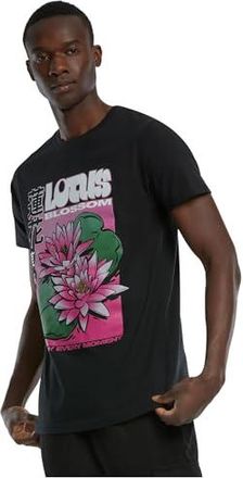Mister Tee T-Shirt pour Homme Lotus Flower Tee avec imprim&eacute; sur Le Devant pour Homme, t-Shirt Graphique, Streetwear, Noir, XL