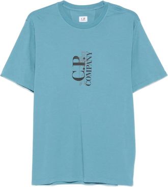 C.P. Company t-shirt en coton à logo - Bleu