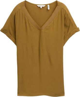 Tom Tailor Damen 1046203 Bluse, 15664 - Nutria Olive, 40 EU