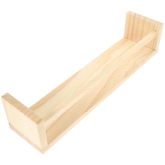 Angoily Holz Wandregal Schwebend Unbemalt Vielseitiges Aufbewahrungsregal f&uuml;r K&uuml;che Wohnzimmer und Badezimmer Robust und Stabil Nordischer Stil