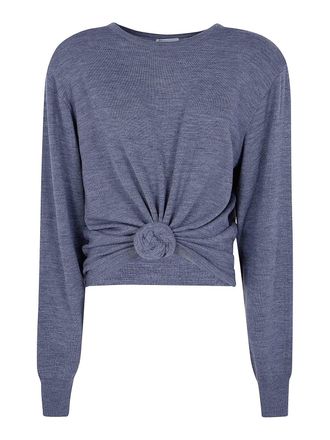 Magda Butrym Pull Col Rond - Gris