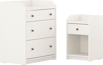 IKEA HAUGA Schlafzimmermöbel 2er-Set