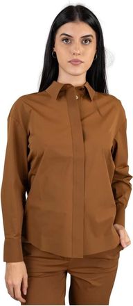 Max Mara Femme, Blouses et Chemises, Brun, Taille: 44 FR Blouses & Chemises