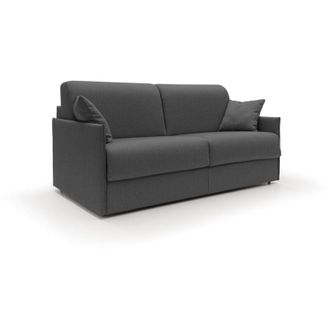 Divani.Store Evans Schlafsofa aus wasserfestem Stoff T13 149 cm (mat. 120x197) anthrazit
