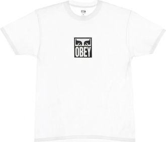 Obey Klassisches Eyes Icon Tee Wei&szlig; Herren - - Tops - Herren - Wei&szlig; - XL