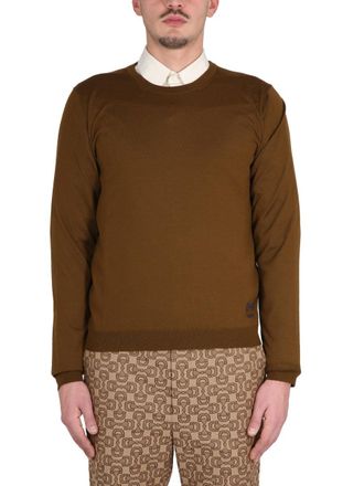 Gucci Logo-Embroidered Wool Sweater - Green