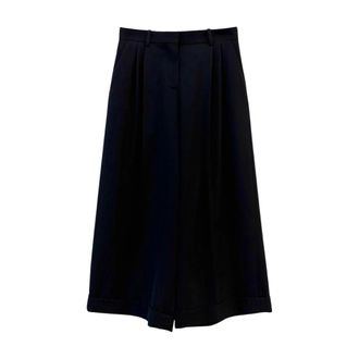 The Row Lior Plissee-Shorts mit weitem Bein - - Shorts - Damen - Blau - S