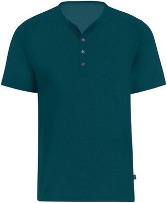Trigema T-Shirt TRIGEMA T-Shirt mit Knopfleiste DELUXE Baumwolle (1-tlg)