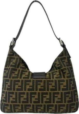 Fendi Sac bandouli&egrave;re Pre-owned en toile et cuir Zucca - Femme - Pre-owned - Brun - Taille: ONE Size