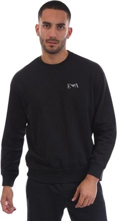 Emporio Armani EA7 - Sweatshirt f&uuml;r Herren, gerippt, Lang&auml;rmlig (Dunkles Marineblau)