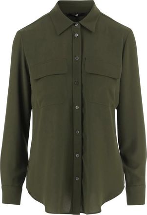 F.it Femme, Blouses et Chemises, Vert, Taille: 42 FR Technical Fabric Shirt