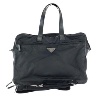 Prada Pre-owned Tessuto Saffiano Aktentasche - - Pre-owned - Herren - Schwarzk - ONE SIZE
