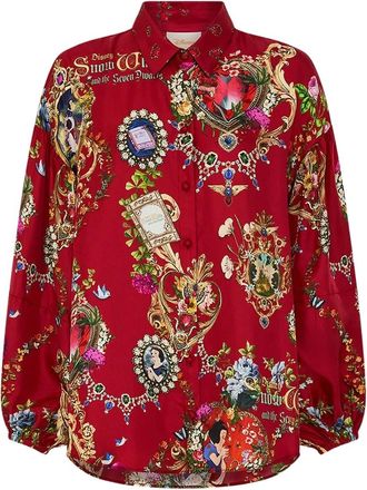 Camilla chemise imprimée - Rouge