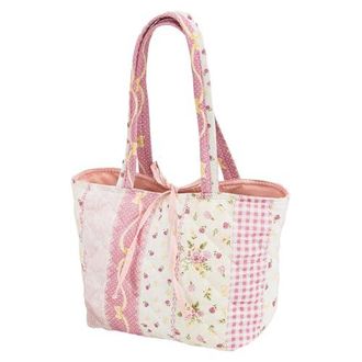 Generic Sac &agrave; bandouli&egrave;re en coton matelass&eacute; &agrave; motif floral tendance avec sac &agrave; aisselles pour femme, travail, shopping, voyage, style 4, 7.87x6.69x4.72(inch)