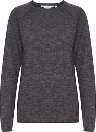 Oxmo Daniela Pull en Maille Pull-Over Tricot pour Femme, Taille:XL, Couleur:Ensign Blue (70260)