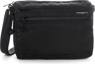 Hedgren EYE Sac à bandoulière pour femme avec protection RFID - Petit sac à bandoulière imperméable avec poches zippées et sangle réglable - 22 cm - Noir