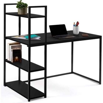 IDMarket Idmarket - Büchertisch delson schwarz Industriedesign