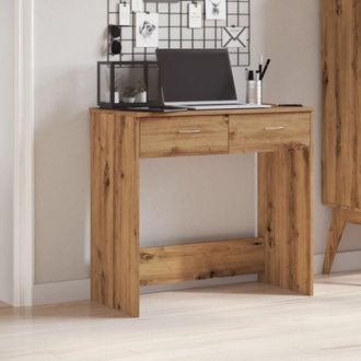 vidaXL Vidaxl - Bureau ch&ecirc;ne artisanal 80x40x75 cm bois ding&eacute;nierie