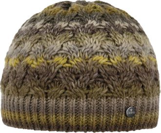 Lierys Zig-Zag Strickm&uuml;tze Beanie mit Zopfmuster Wollmix Damen Made in Germany Herbst Winter hellgr&uuml;n One Size