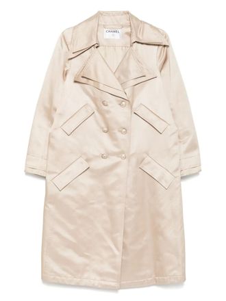 Chanel trench à taille ceinturée (2004) - Tons neutres