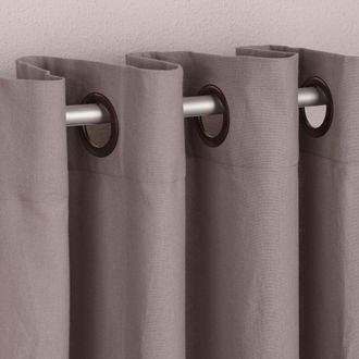 Sch&ouml;ner Leben Baumwollgardine &Ouml;senvorhang aus Baumwolle grau 135x240cm