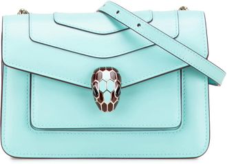 Bulgari Hobo Bags - Leather Serpenti Forever Crossbody - Gr. unisize - in Blau - f&uuml;r Damen