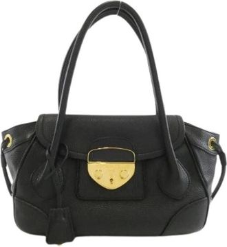 Prada Sac Pre-owned Vit.daino Stripe - Femme - Pre-owned - Noir - Taille: ONE Size