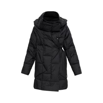 Add Femme, Manteaux, Noir, Taille: 38 FR Short Down Plaid