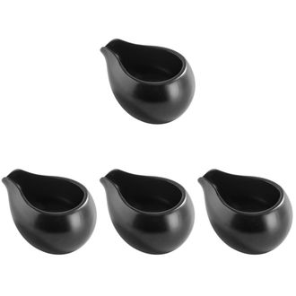 DOITOOL 4 St&uuml;ck Saucen X Griff So&szlig;e Keramik f&uuml;r Sch&uuml;sseln Tee So&szlig;e Kaffee Porzellan Sicher Daumen Schokolade Auslauf Kein Boot Haushalt Mini Saft Oz Salat Sch