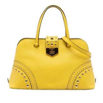 Prada Sac Vintage Pre-owned - Femme - Pre-owned - Jaune - Taille: ONE Size
