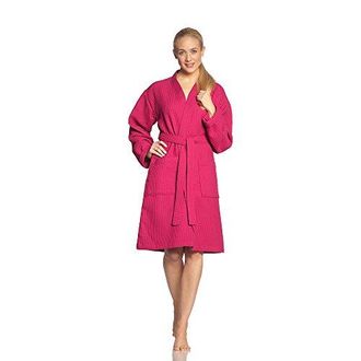 Vossen Peignoir Homme - Rom - Bademantel - Rose (cranberry 377) - M (40/42)